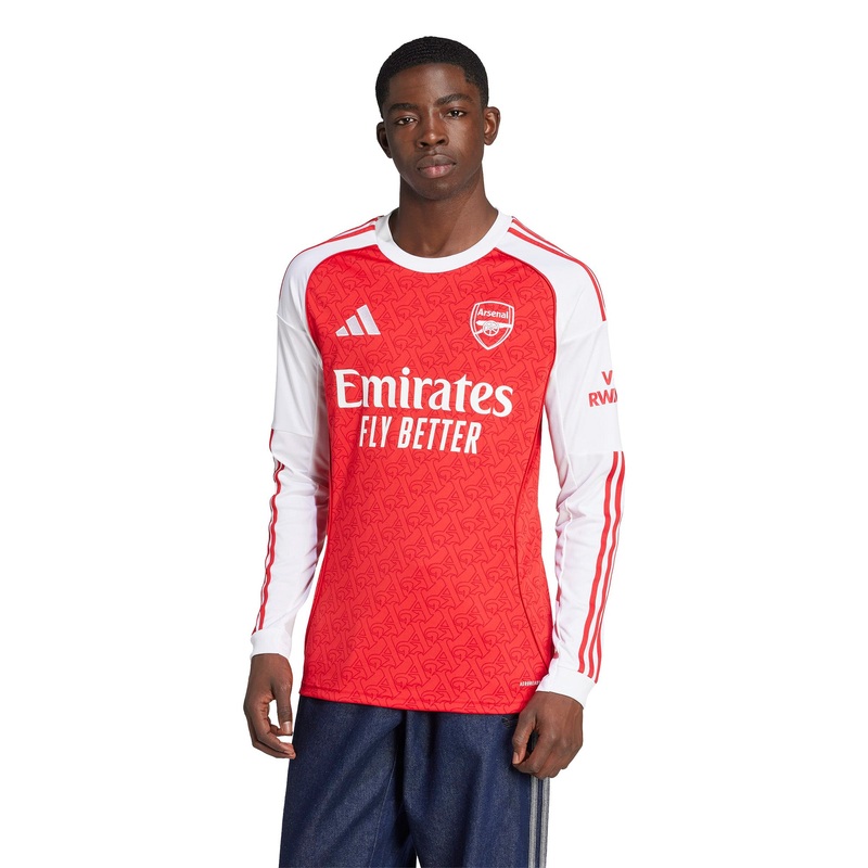 Arsenal 25/26 Home L/S Football Shirt - Rugby Shirts & Sportswear | Men ...