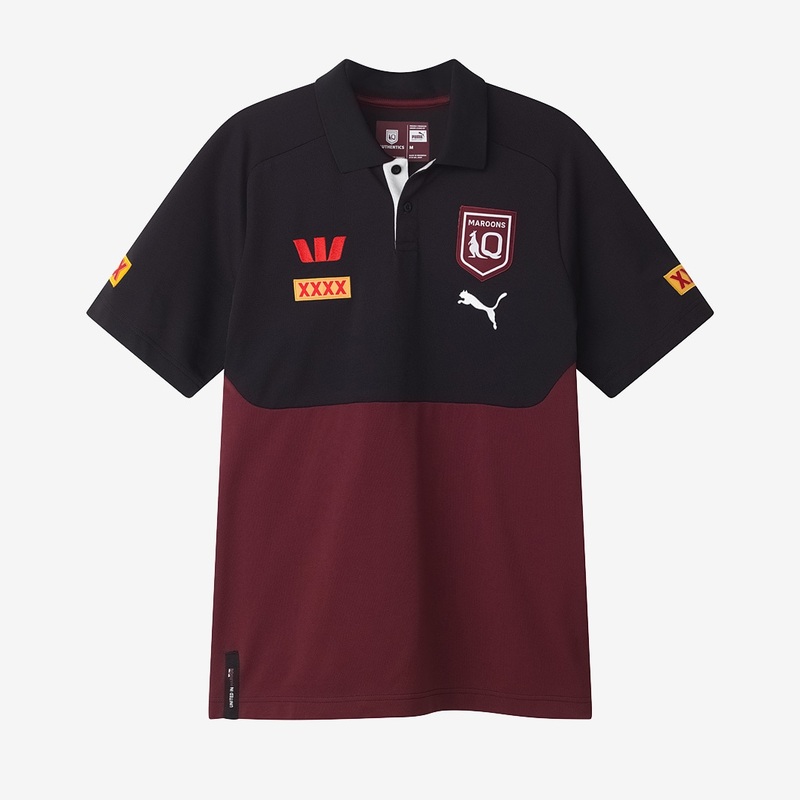Puma Queensland Maroons 2025 Team Polo - Rugby Shirts & Sportswear ...
